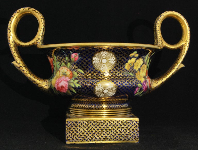 Pair of Pattern 1166 Vases, Spode, C1820 For Sale at 1stDibs