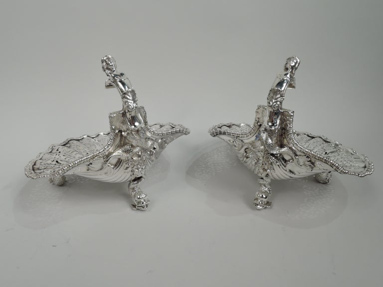 Pair of Paul de Lamerie-Style English Georgian Scallop Shells For Sale ...