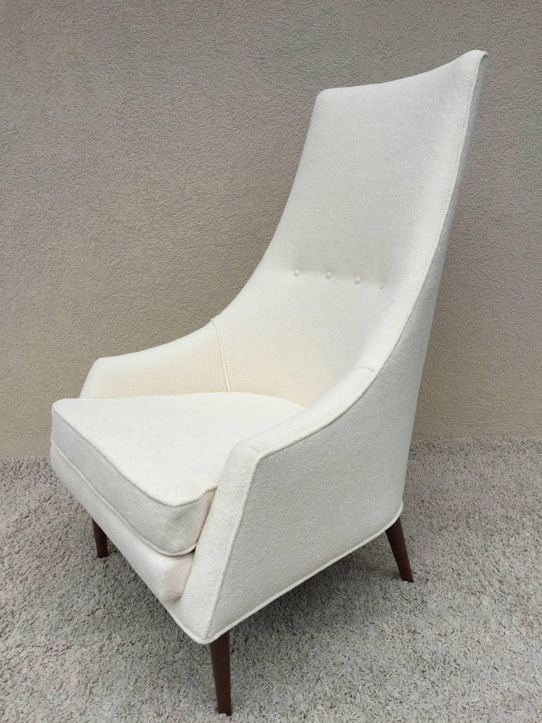 Pair of Paul McCobb High Back Club Chairs or Slipper Chairs For Sale at ...