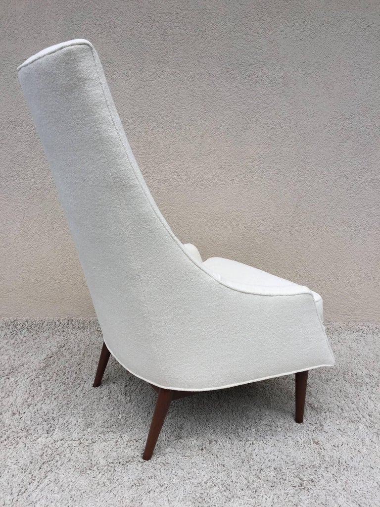 Pair of Paul McCobb High Back Club Chairs or Slipper Chairs For Sale at ...