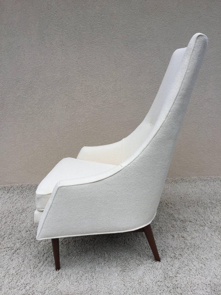 Pair of Paul McCobb High Back Club Chairs or Slipper Chairs For Sale at ...