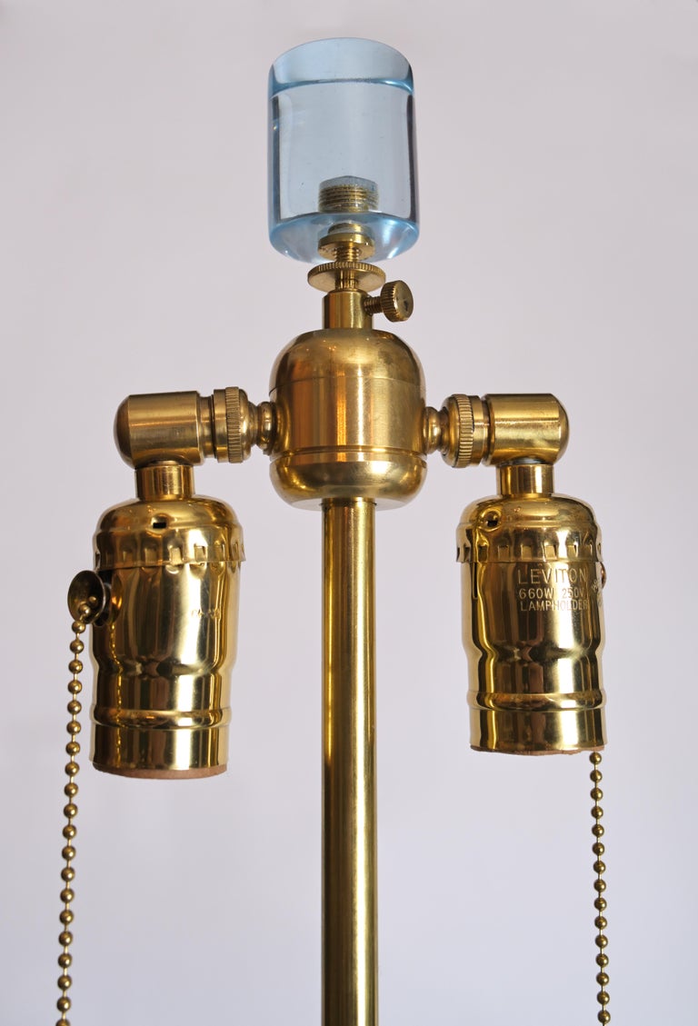 Pair of Peridot and Aquamarine Somerset Table Lamps by David Duncan ...