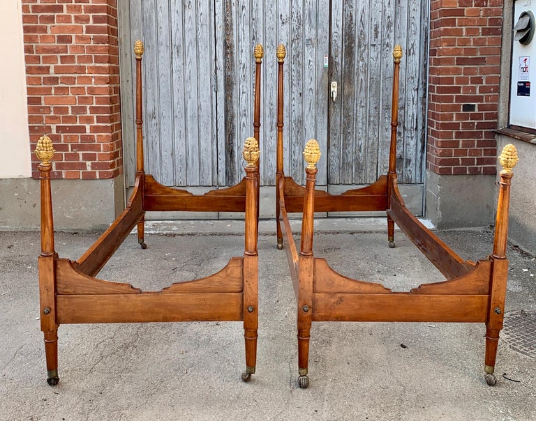 Pair of Period Empire Beds from Tuscany Italy, circa 1810 For Sale at ...