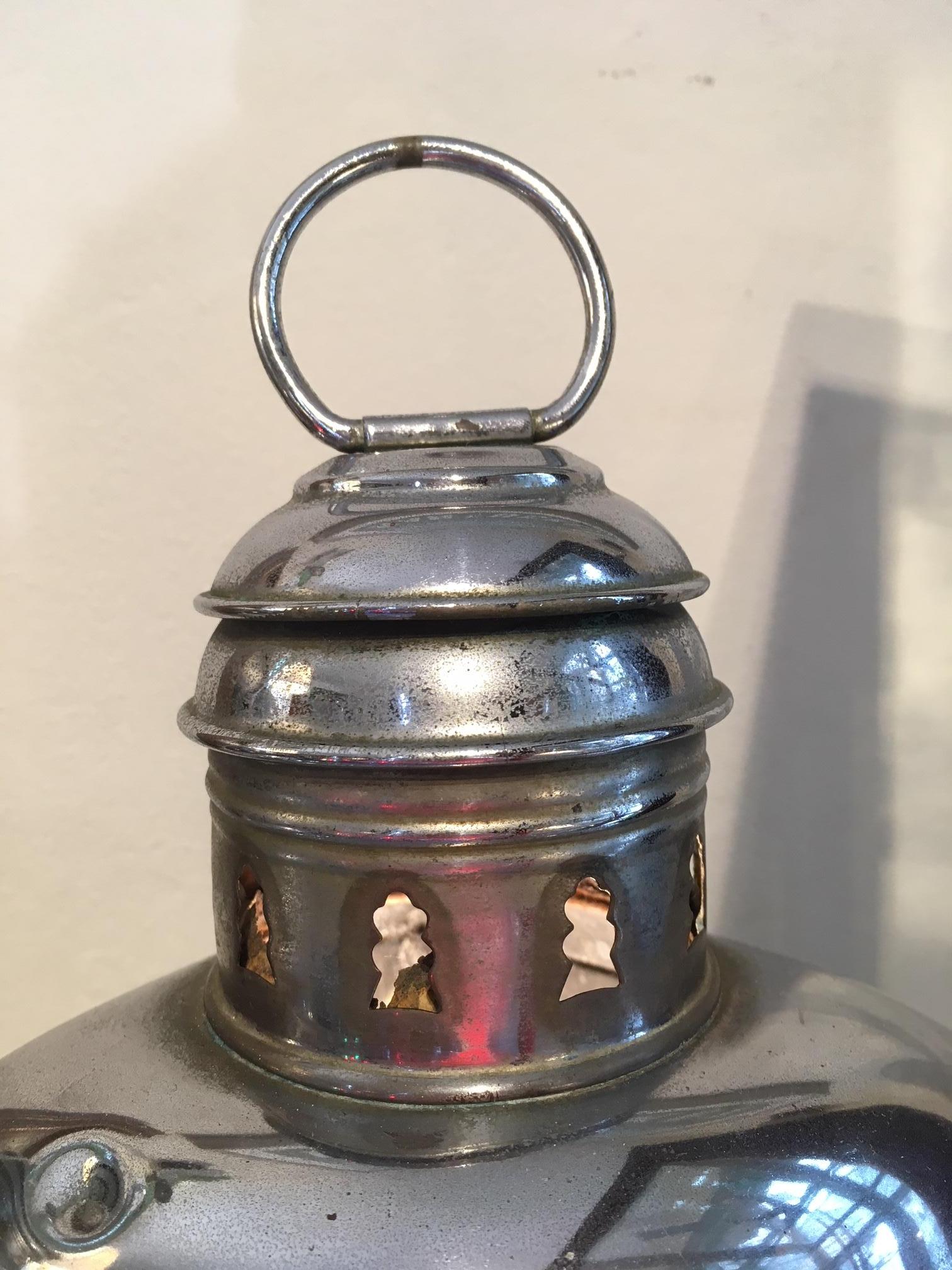 Pair of Perko Yacht Chrome Plated Bow Running Lights, circa 1950 at ...