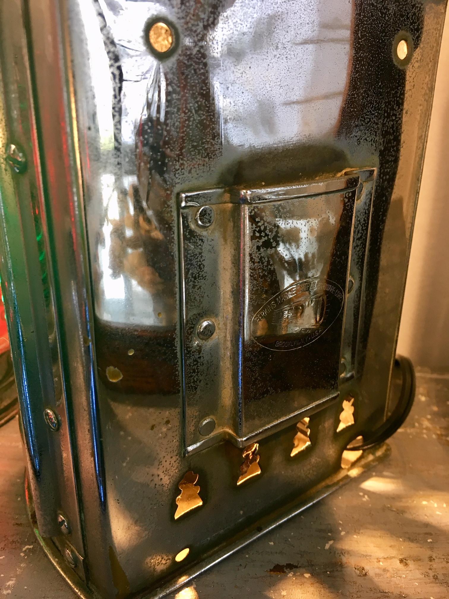 Pair of Perko Yacht Chrome Plated Bow Running Lights, circa 1950 at ...