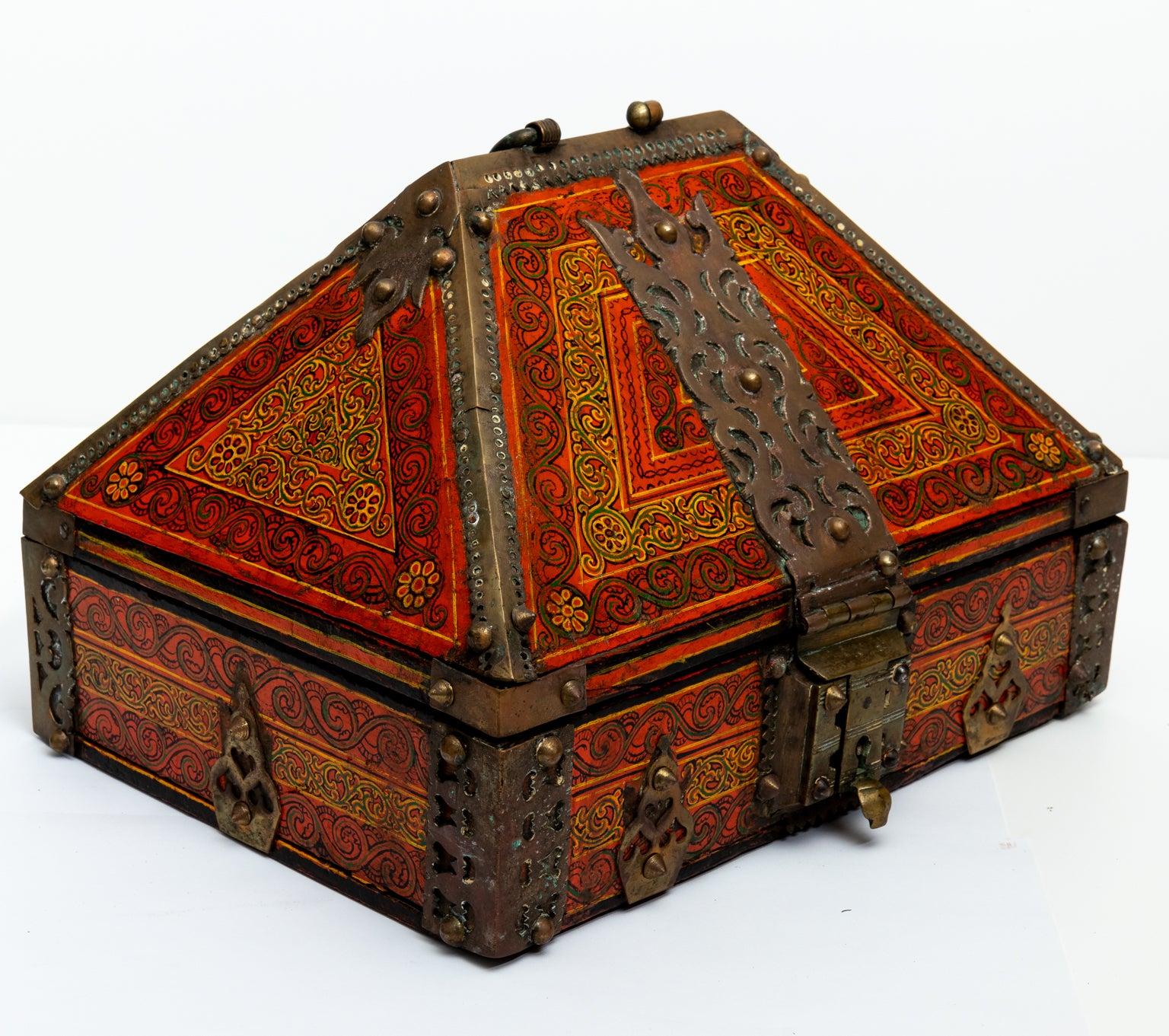 Pair of Persian or Indian 19th Century Document Boxes For Sale at 1stDibs