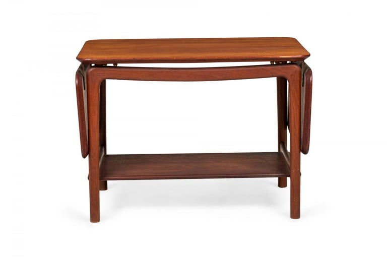 Pair of Peter Hvidt Danish Mid-Century Drop Leaf Teak End / Side Tables ...