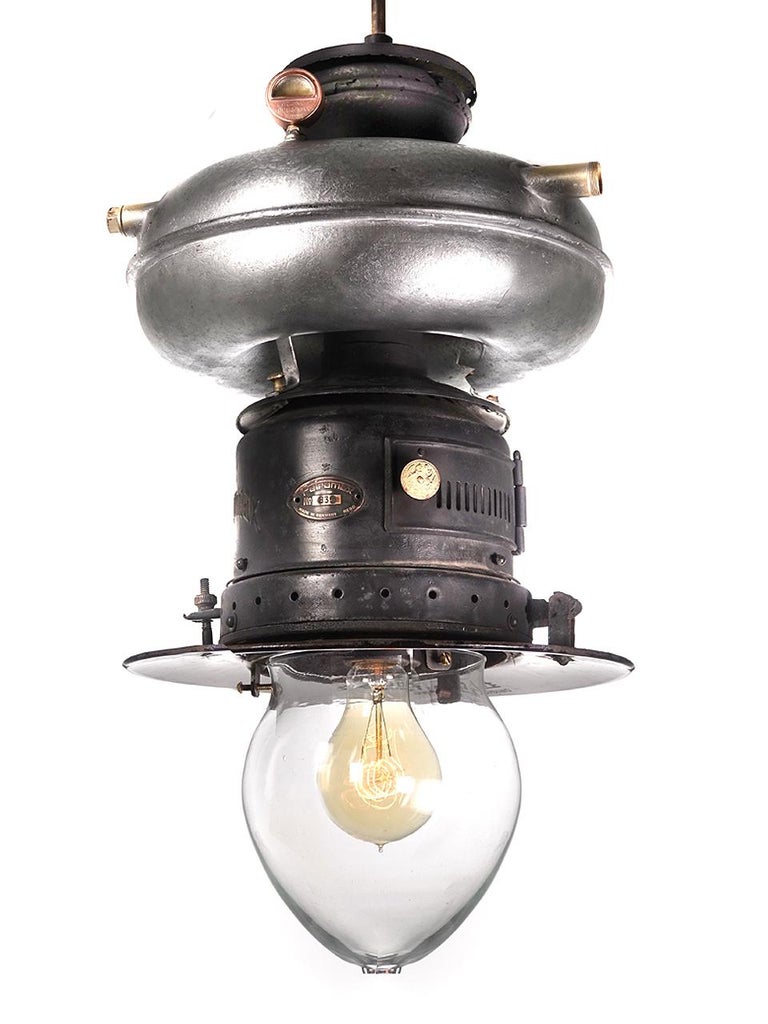 Pair of Petromax Donut Tank Lamps For Sale at 1stDibs