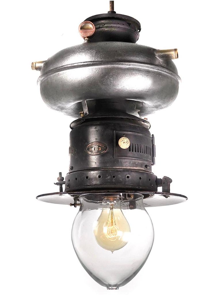 Pair of Petromax Donut Tank Lamps For Sale at 1stDibs