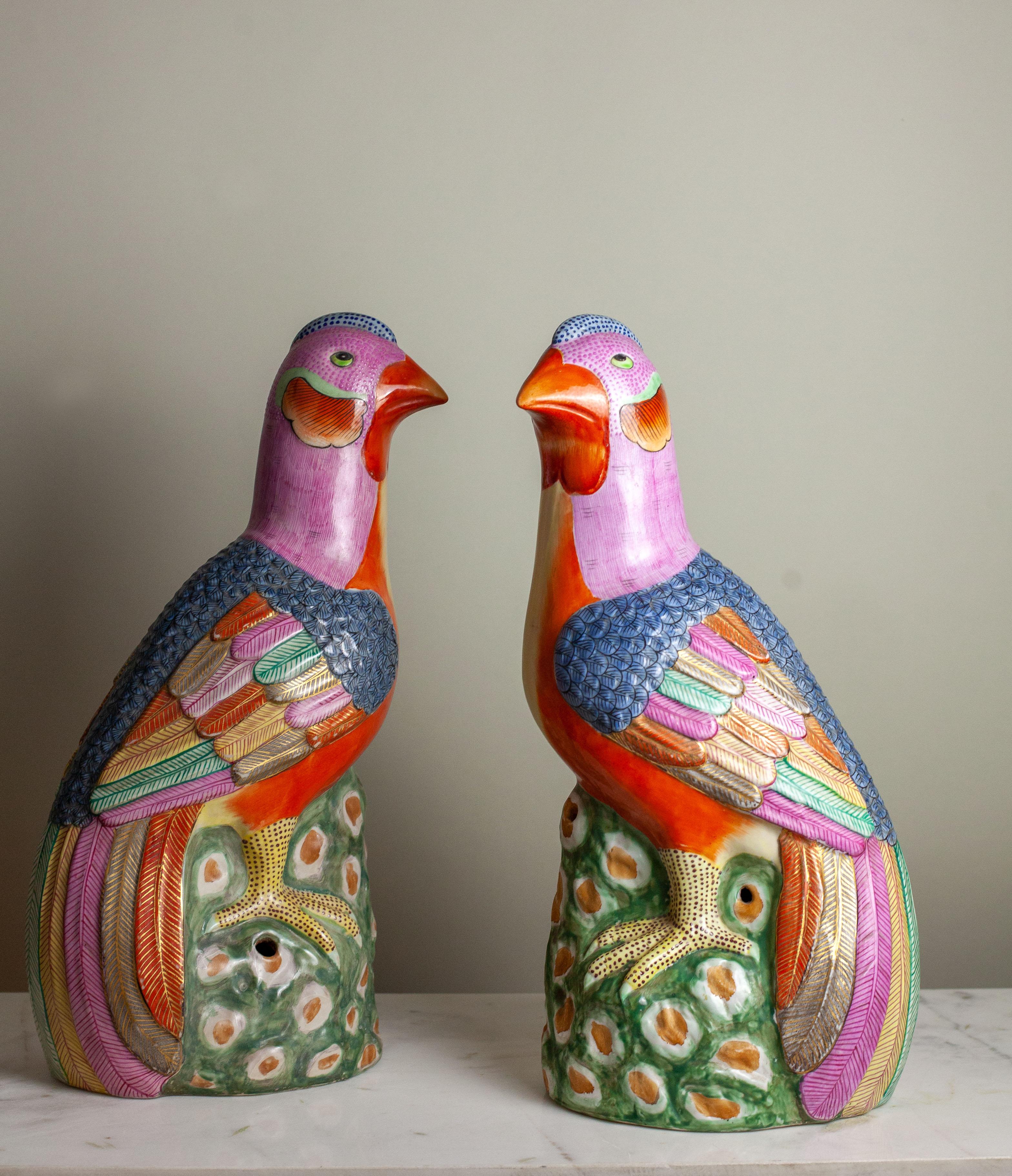 Pair of Pheasant Statues at 1stDibs