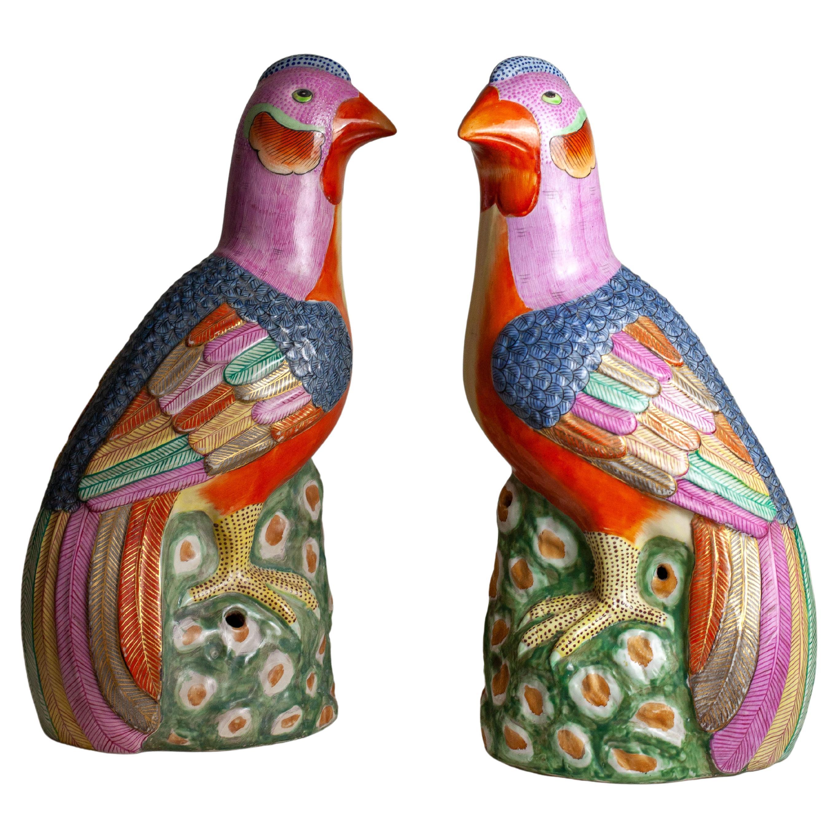 French Art Deco Pheasant Statue on Marble at 1stDibs | pheasant statues