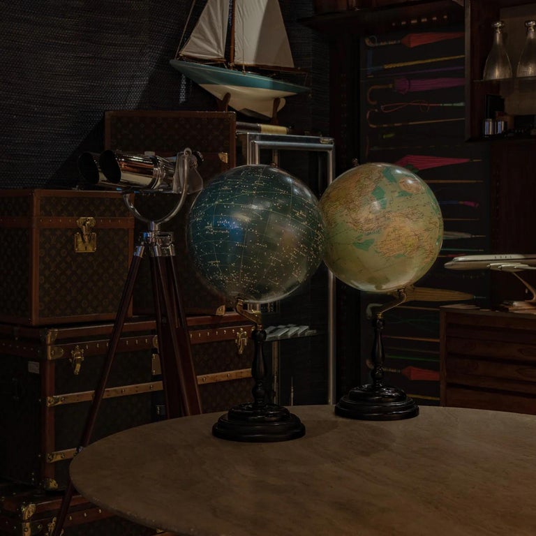 Pair of Philip and Son Globes, circa 1946 For Sale at 1stDibs