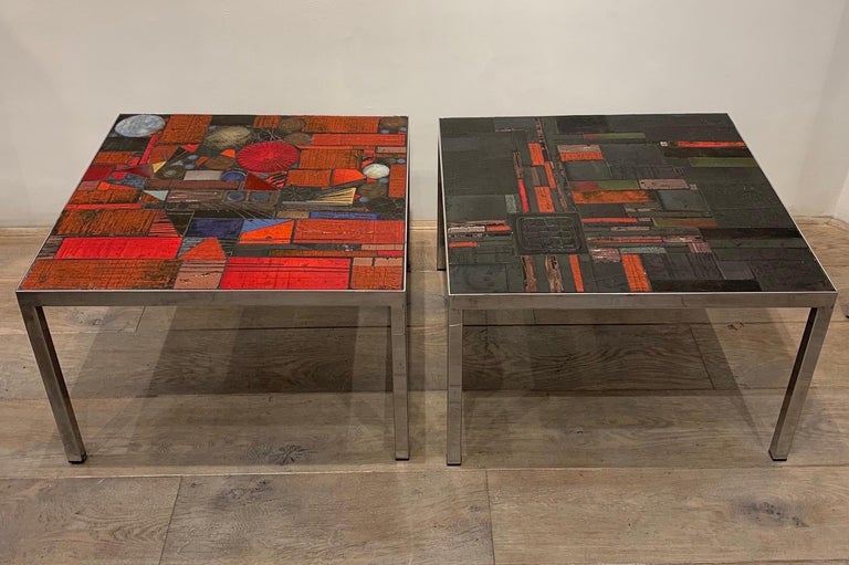 Early Pair of Pia Manu Side Tables, 1960s at 1stDibs