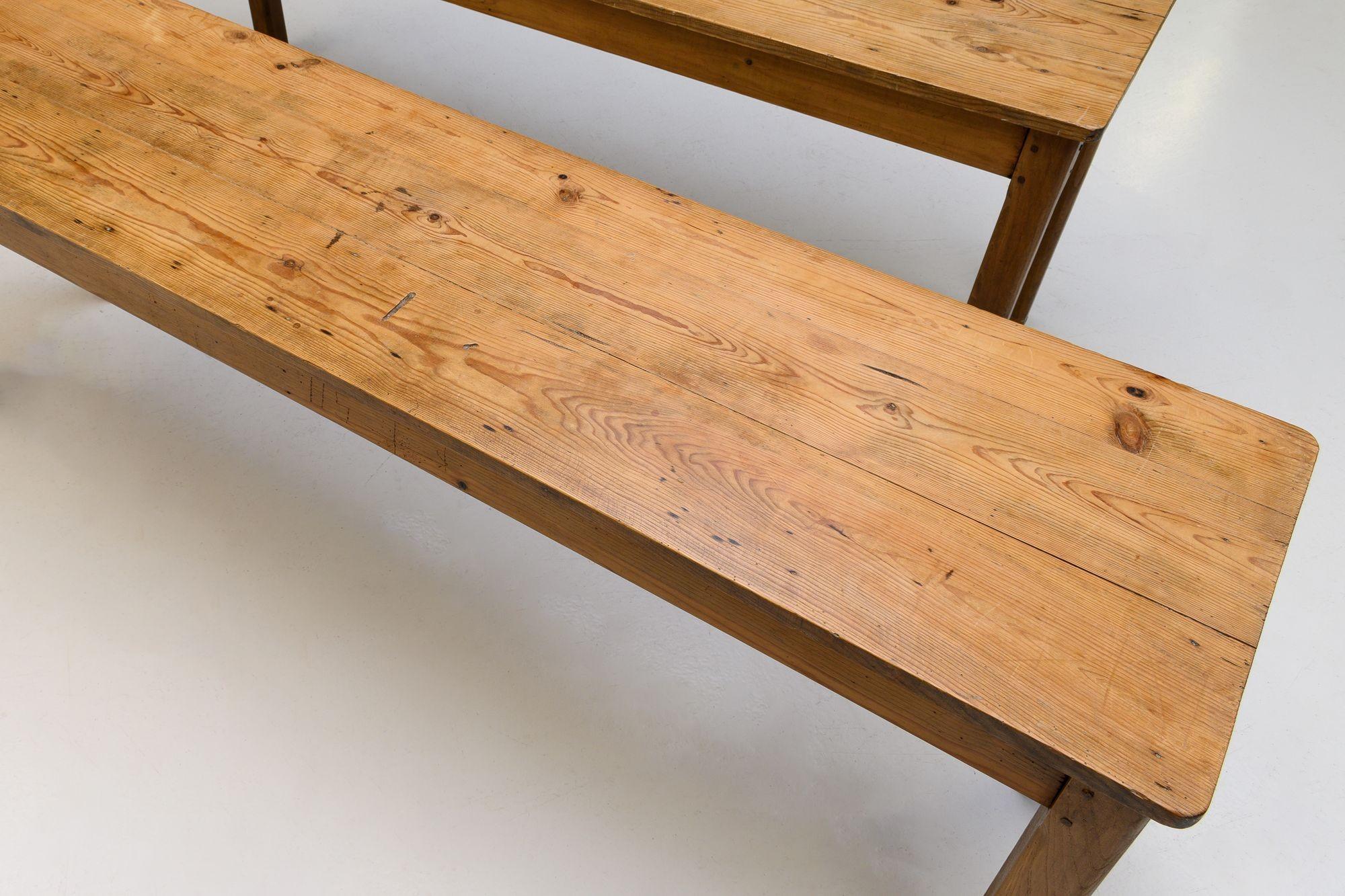 Pair of Pine Side Tables For Sale at 1stDibs
