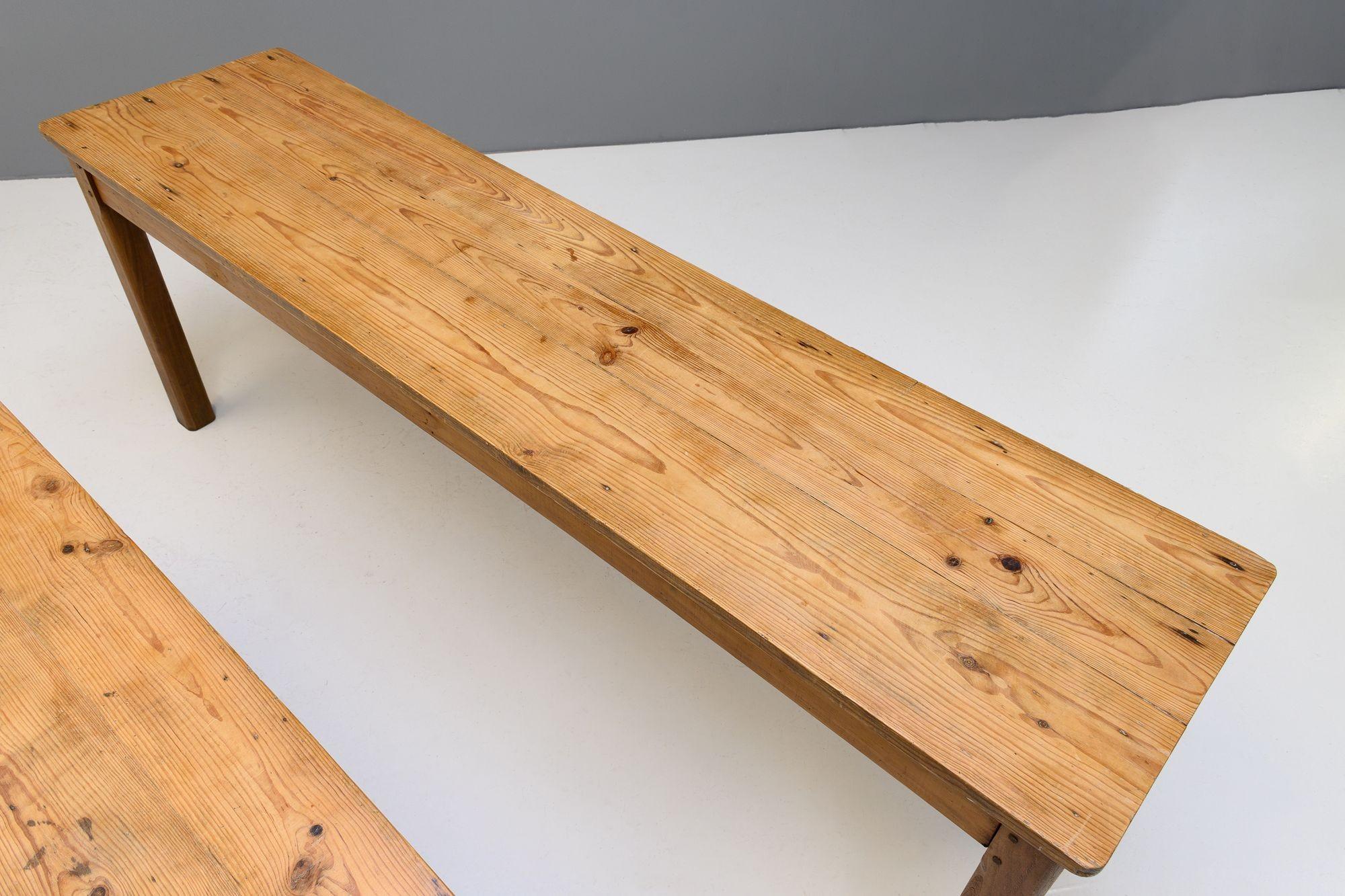 Pair of Pine Side Tables For Sale at 1stDibs