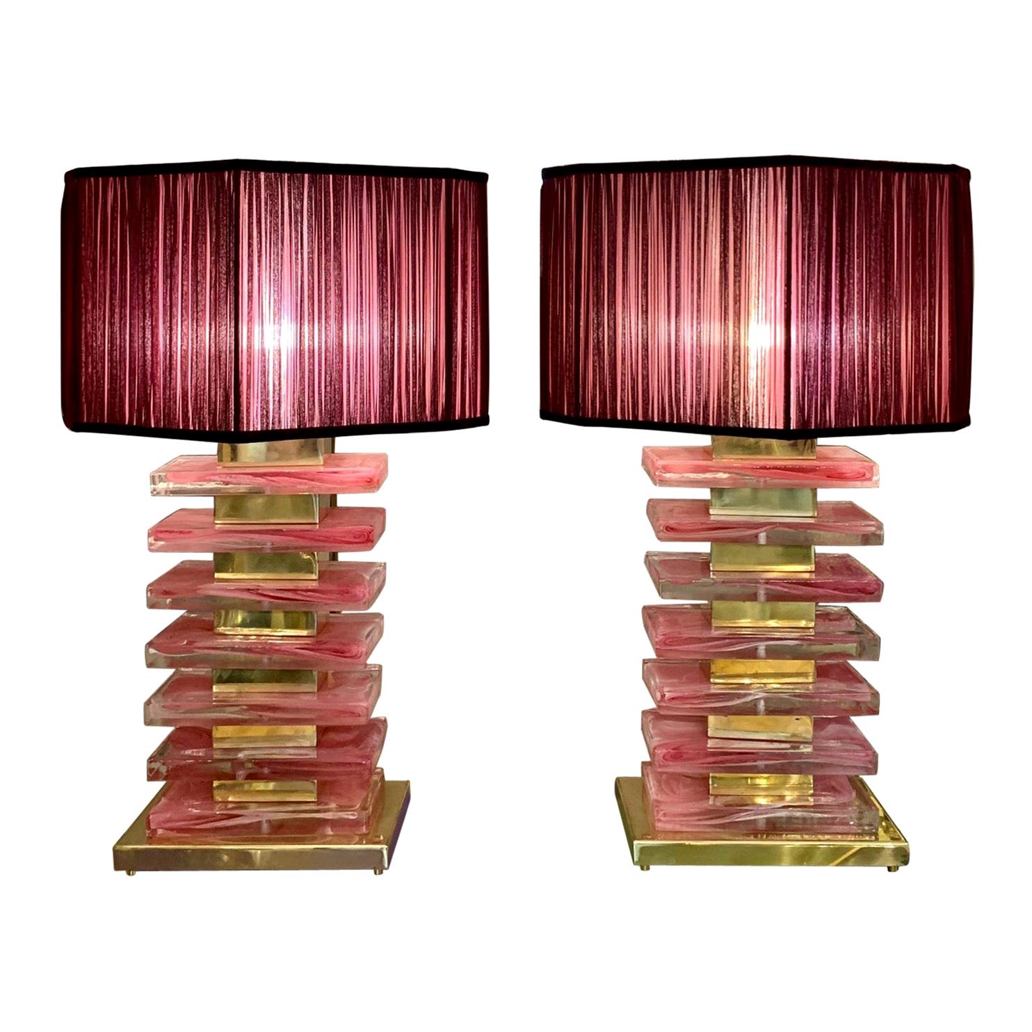 Missoni Porcelain Table Lamp with Handcrafted Lampshade, 2000s at 1stDibs