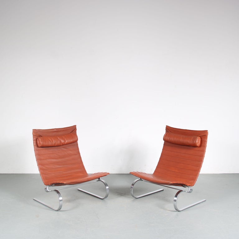 Pair of PK20 Chairs by Poul Kjaerholm for E. Kold Christensen, Denmark, 1960 For Sale at 1stDibs