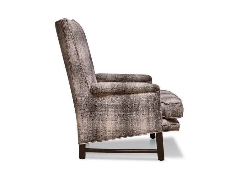 Pair of Plaid Lounge Chairs by Edward Wormley for Dunbar at 1stDibs