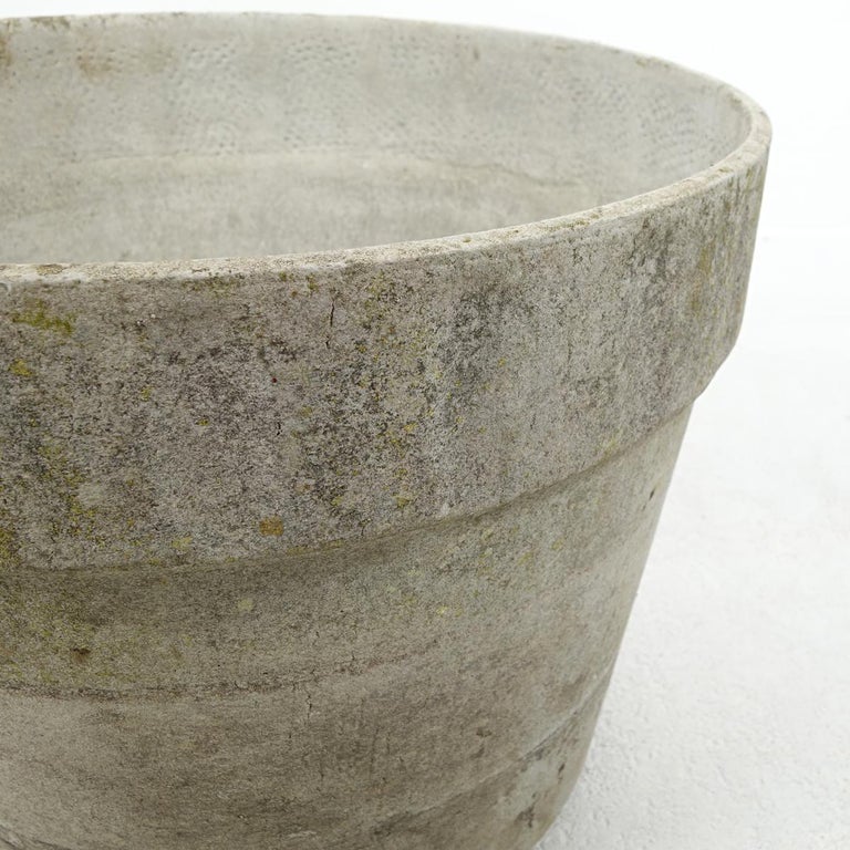 Pair of Planters in Flower Pot Shape with Ribbed Rims by Willy Guhl for ...