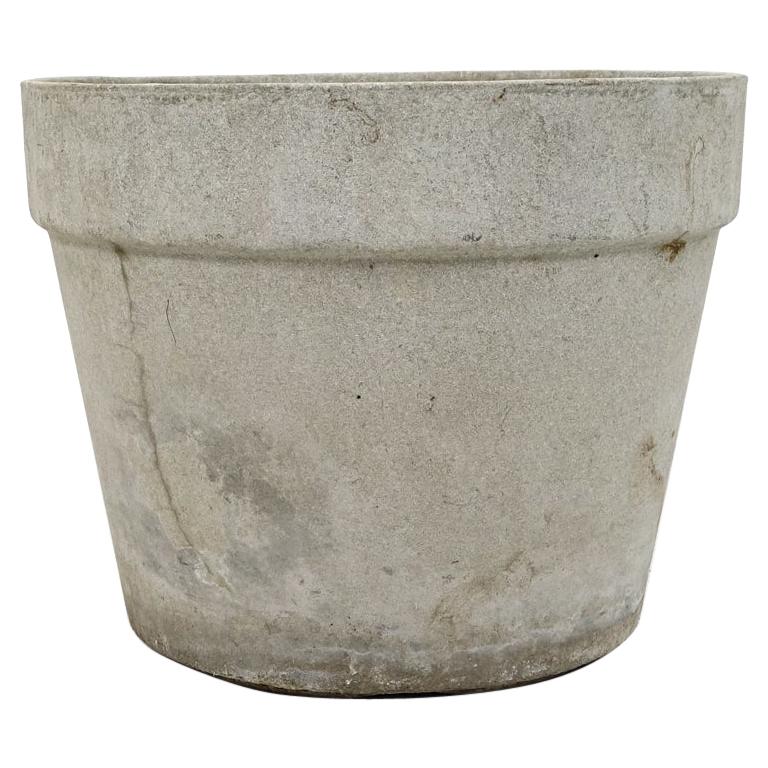 Pair of Planters in Flower Pot Shape with Ribbed Rims by Willy Guhl for ...