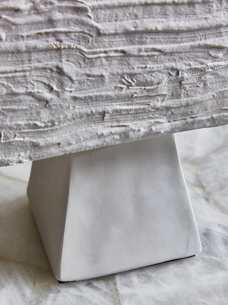 Pair of Plaster Rectangular Table Lamps at 1stDibs
