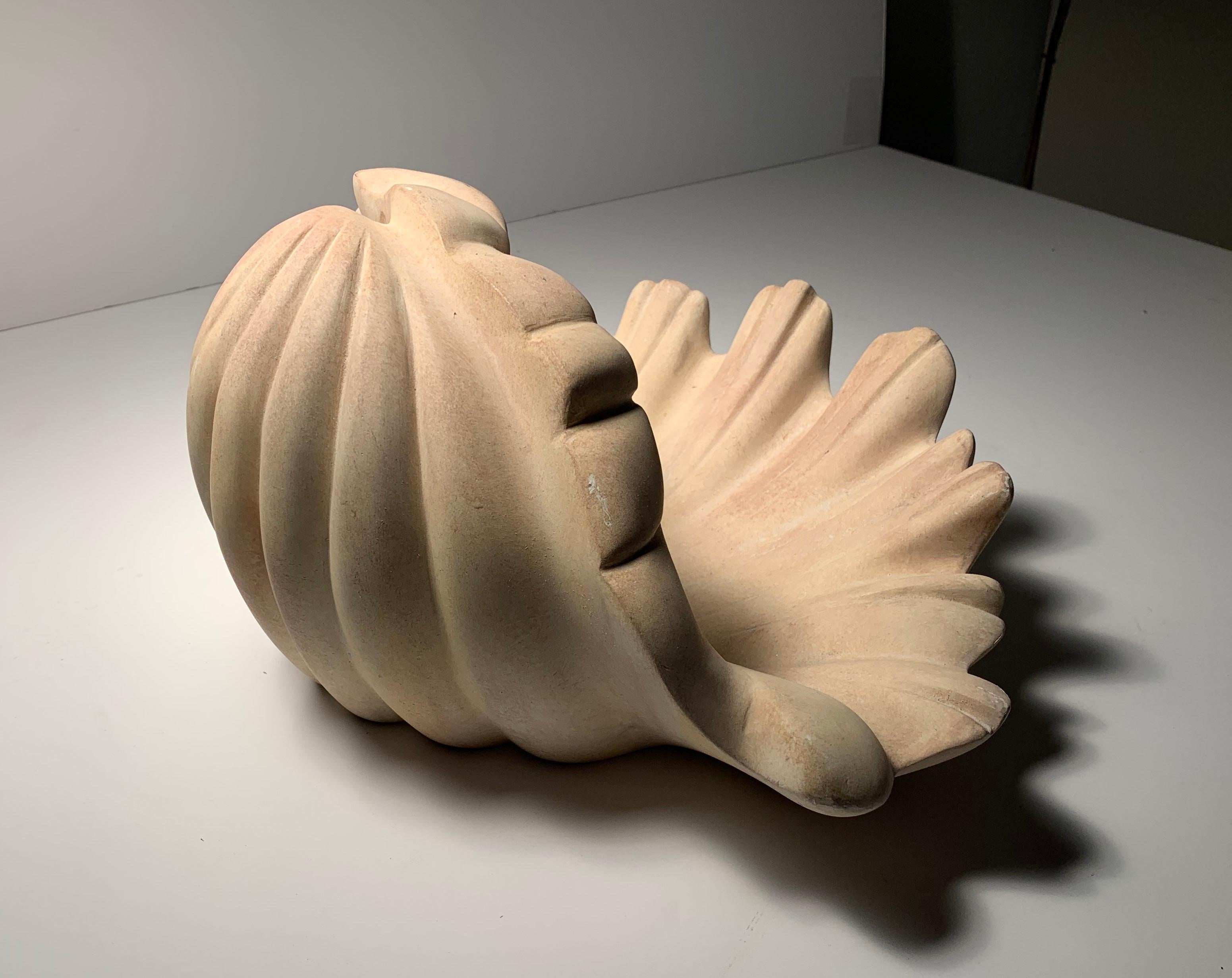 Pair of Plaster Shell Sconces at 1stDibs