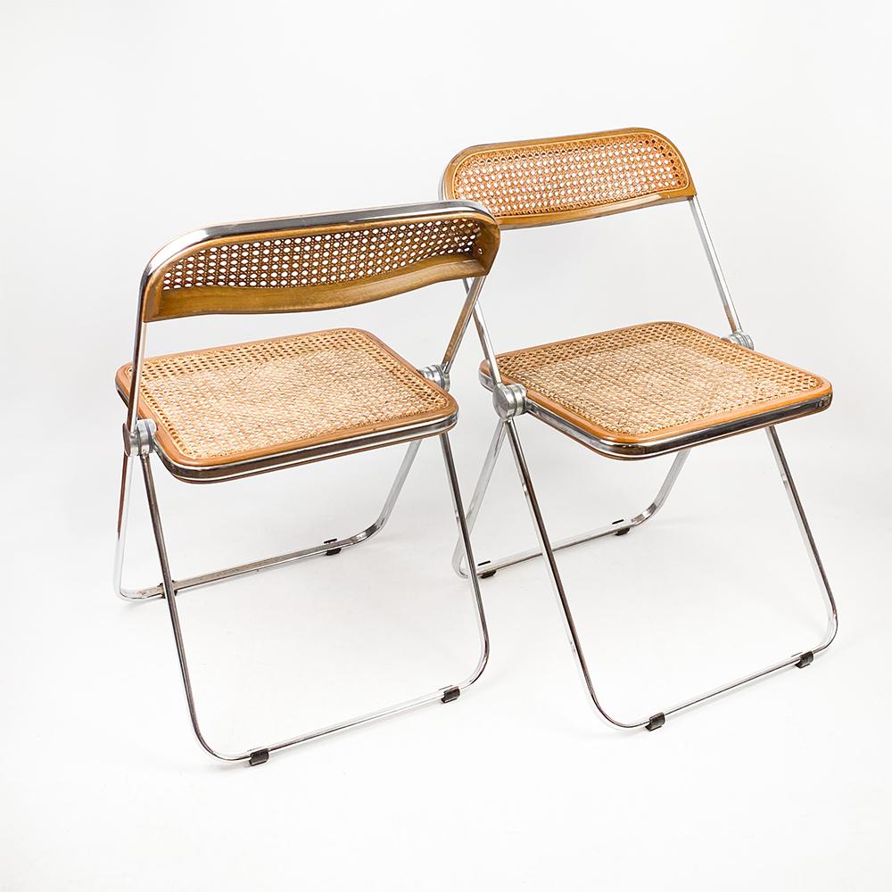 Pair of Plia Chairs Designed by Giancarlo Piretti for Anonima Castelli ...