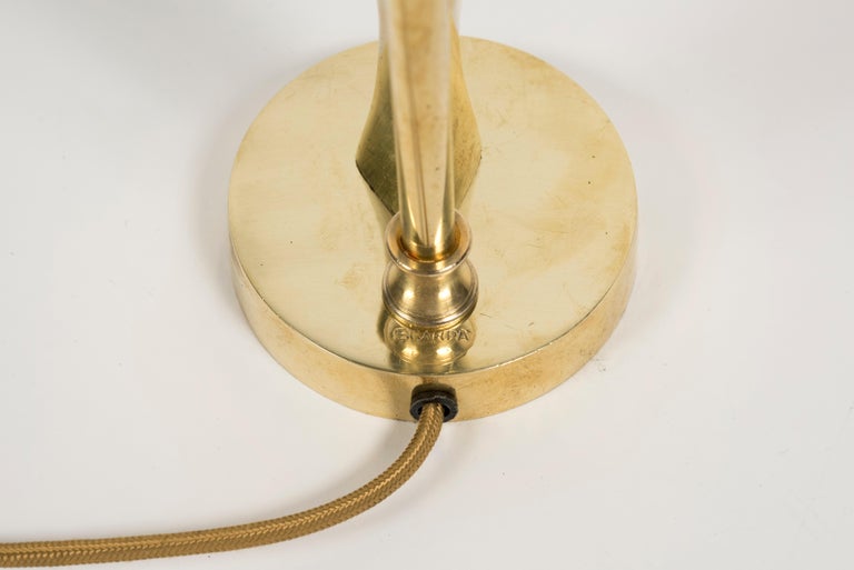 Pair of Polished Bronze "Engel" Table Lamps by Riccardo Scarpa For Sale ...