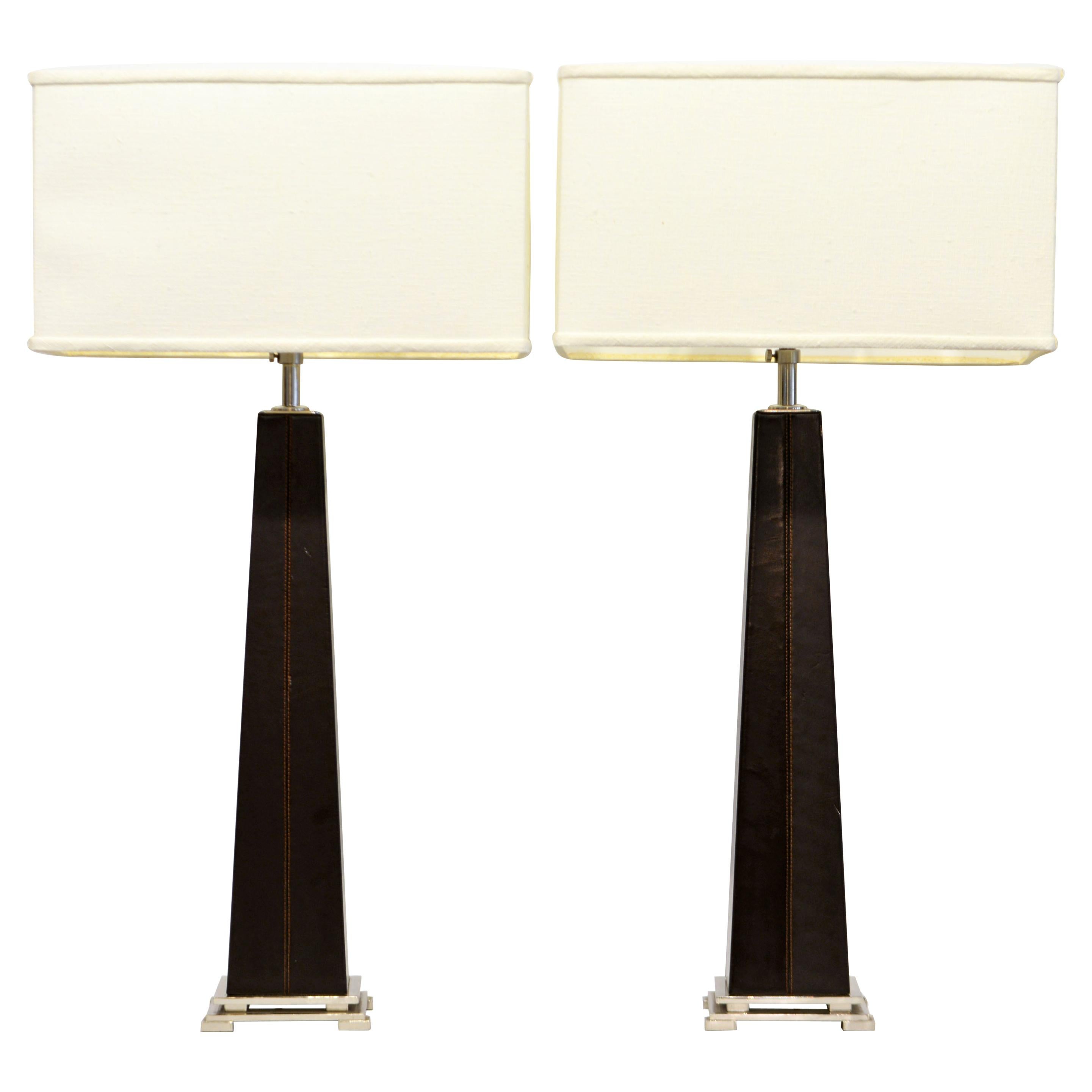 Vintage Pair of Telescoping Table Lamps For Sale at 1stDibs