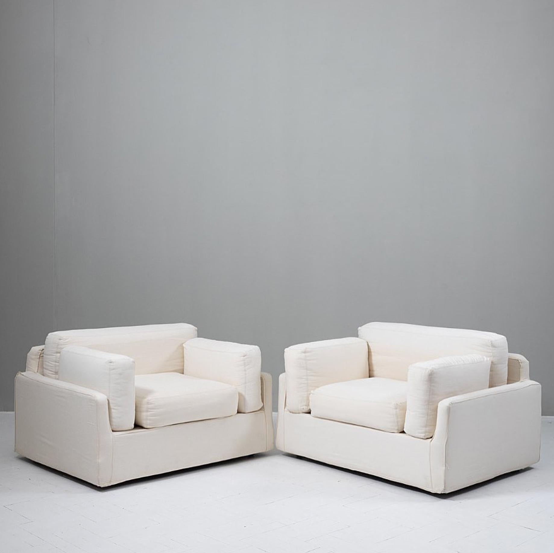 Pair of "Pollena" Armchairs by Enzo Mari for Driade, 1975 at 1stDibs