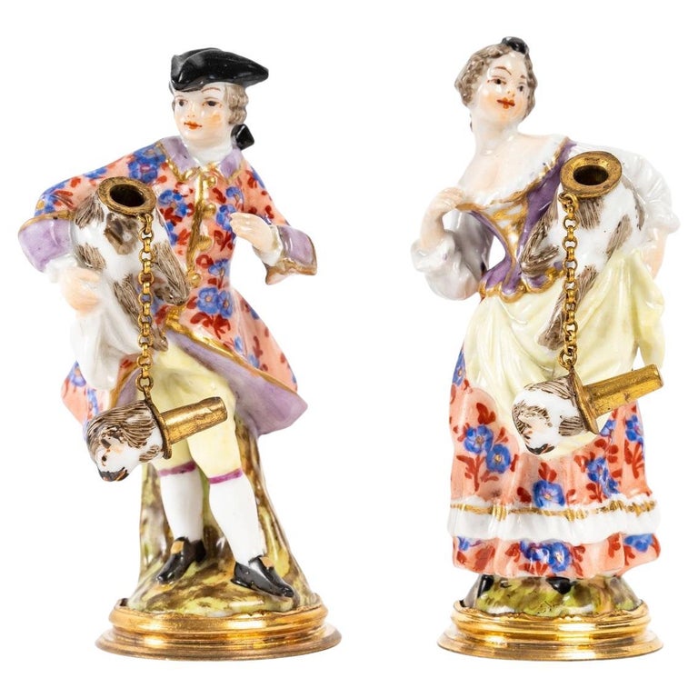 Pair of Porcelain Perfume Bottles For Sale at 1stDibs