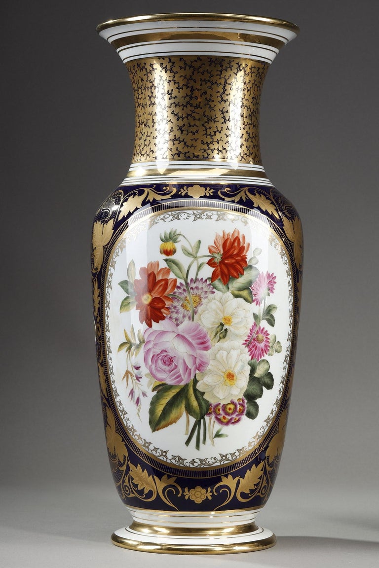 Pair of Porcelain Vases from Bayeux For Sale at 1stDibs