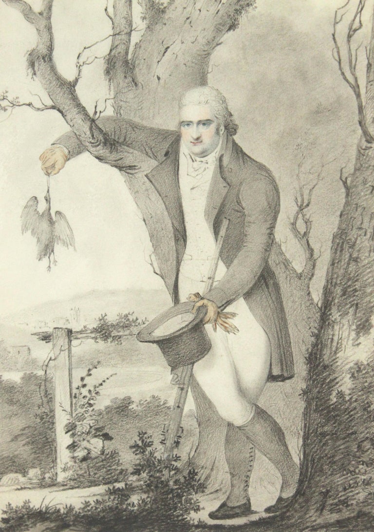 Pair of Portrait Drawings of Sir John and Lady Stanley For Sale at 1stDibs