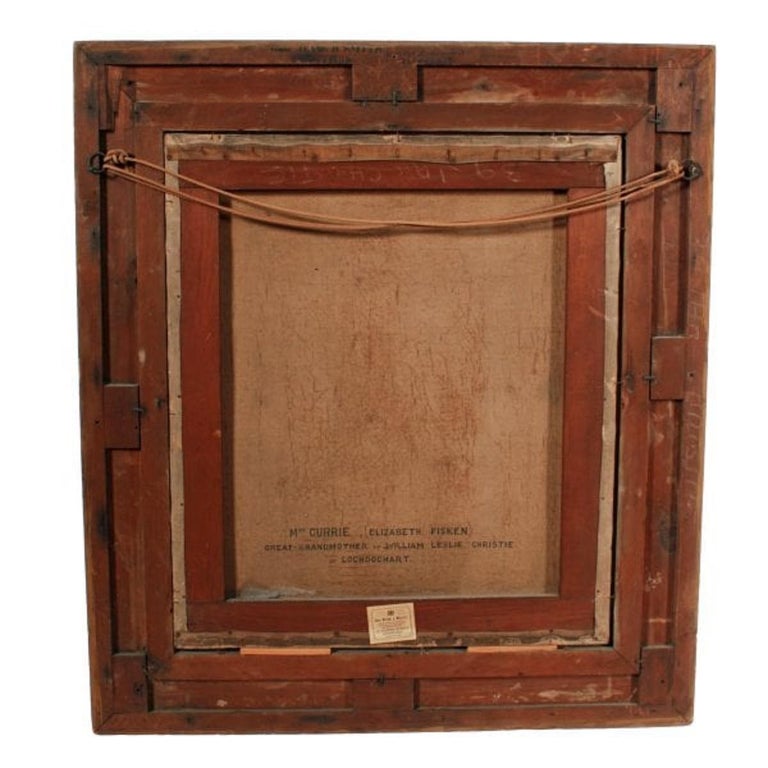 Pair of Portraits, Mr Andrew Currie and Wife Mrs Elizabeth Currie, 19th ...