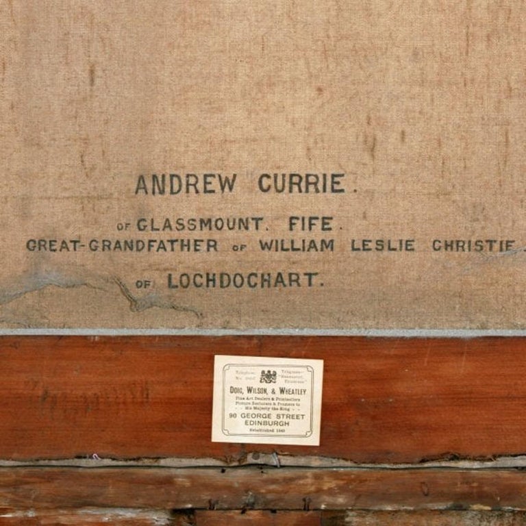 Pair of Portraits, Mr Andrew Currie and Wife Mrs Elizabeth Currie, 19th ...