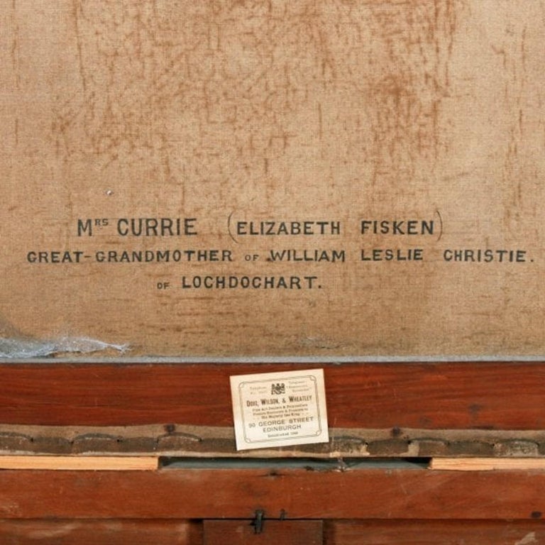 Pair of Portraits, Mr Andrew Currie and Wife Mrs Elizabeth Currie, 19th ...
