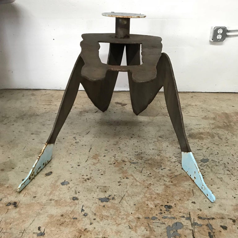 Pair of Postmodern Figurative Folk Art Sculpture Tables at 1stDibs
