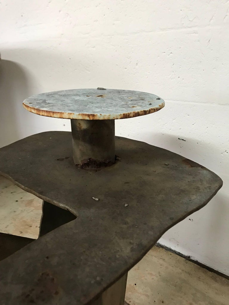 Pair of Postmodern Figurative Folk Art Sculpture Tables at 1stDibs