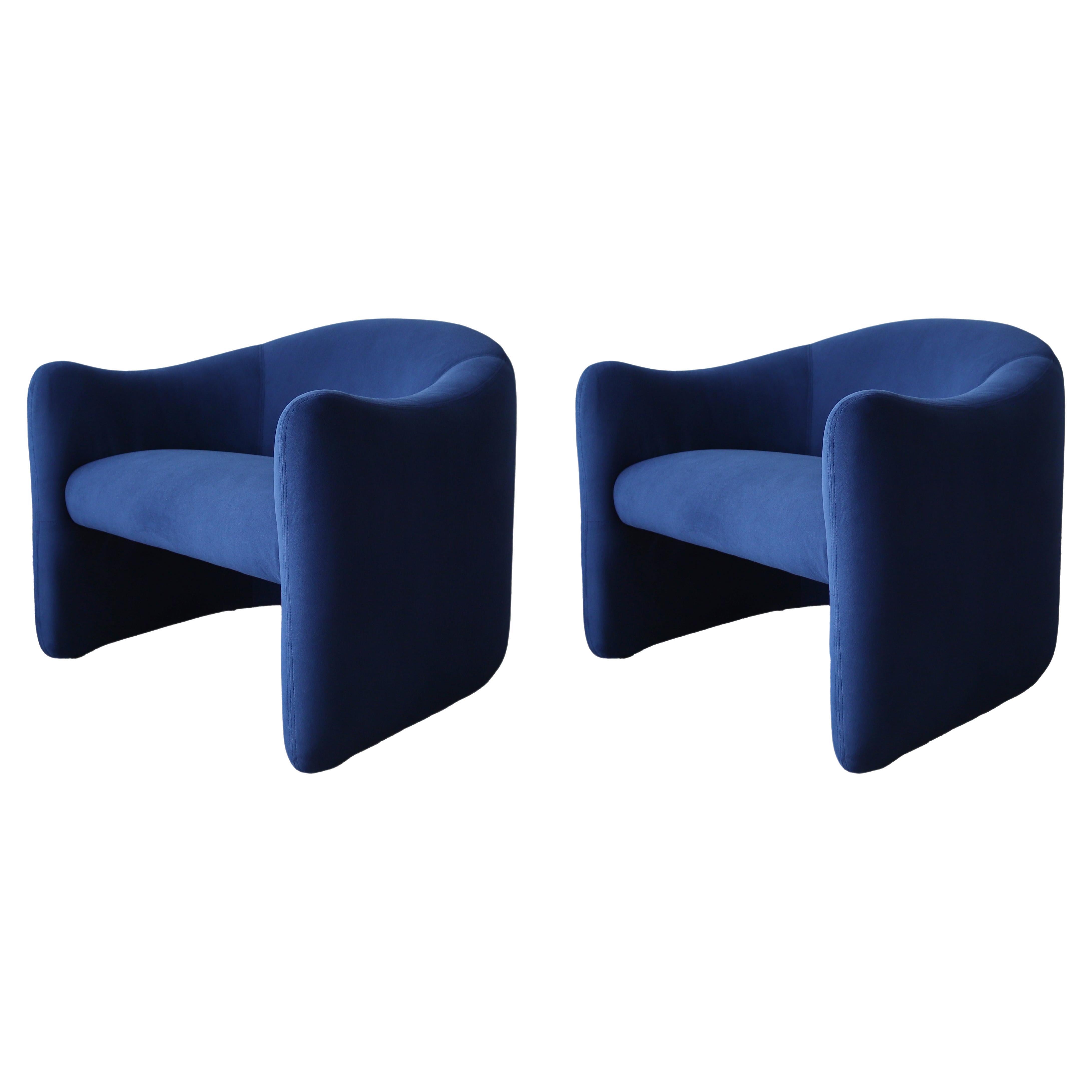 Pair of Post Modern Lounge Chairs by Metro For Sale at 1stDibs