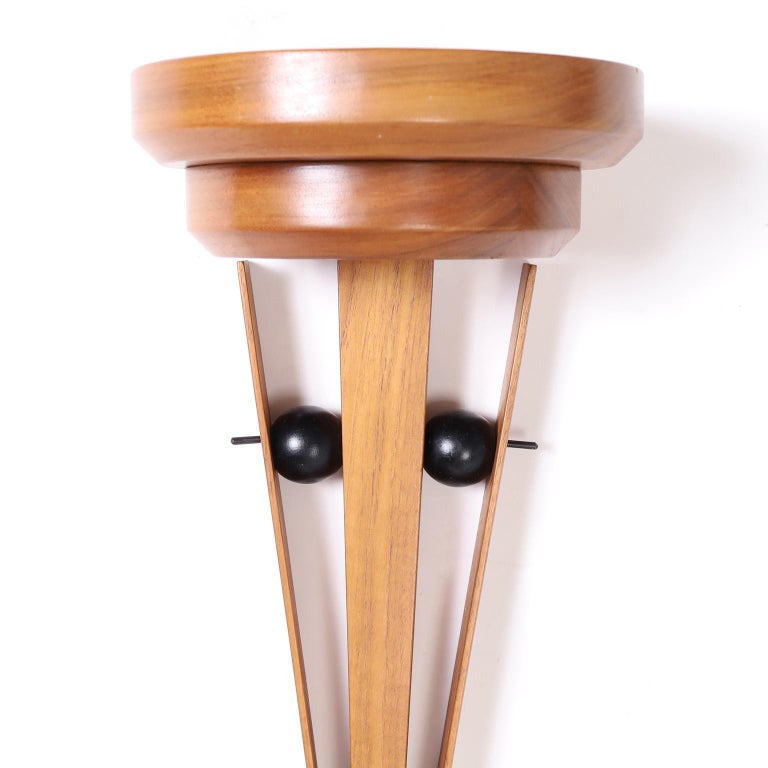 Pair of Post Modern Wood Wall Brackets For Sale at 1stDibs