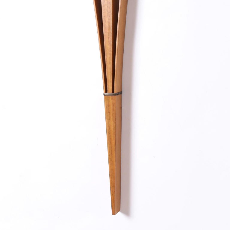 Pair of Post Modern Wood Wall Brackets For Sale at 1stDibs