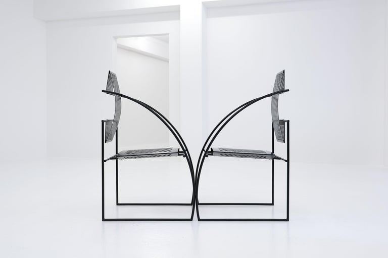 Pair of postmodern Quinta Chairs by Mario Botta for Alias Design, 1984 For Sale at 1stDibs