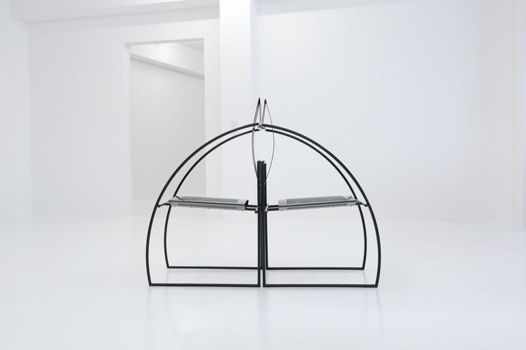 Pair of postmodern Quinta Chairs by Mario Botta for Alias Design, 1984 ...