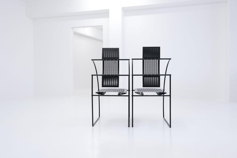 Pair of postmodern Quinta Chairs by Mario Botta for Alias Design, 1984 ...