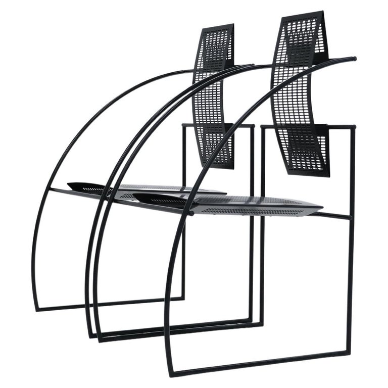 Pair of postmodern Quinta Chairs by Mario Botta for Alias Design, 1984 For Sale at 1stDibs