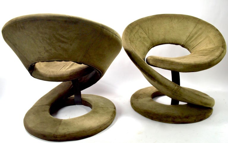 Pair of Postmodern Twist Chairs by Quebec 69 Jaymar Furniture at ...