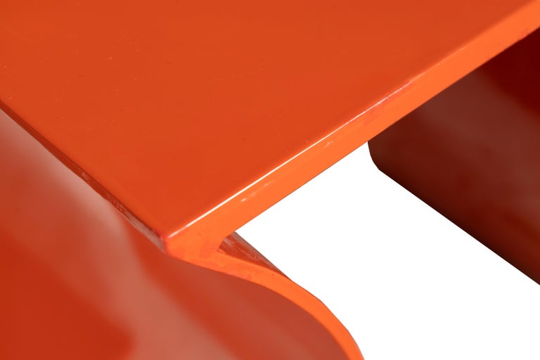 Mid-Century Modern Orange Side Tables For Sale at 1stDibs
