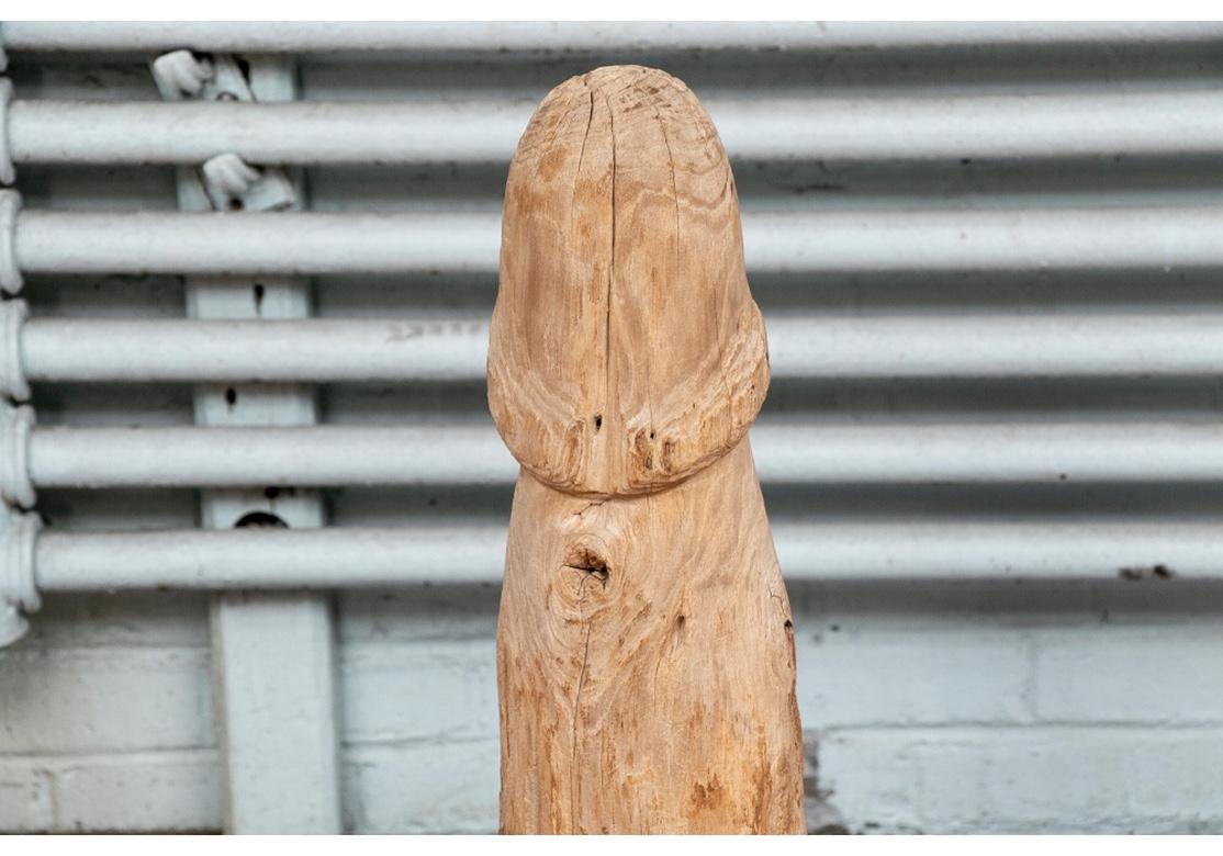 Pair of Tribal Carved Wood Phallic Fertility Sculptures For Sale at ...
