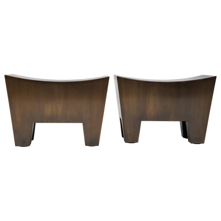 Pair of Promemoria Bronze Stools at 1stDibs | promemoria sale