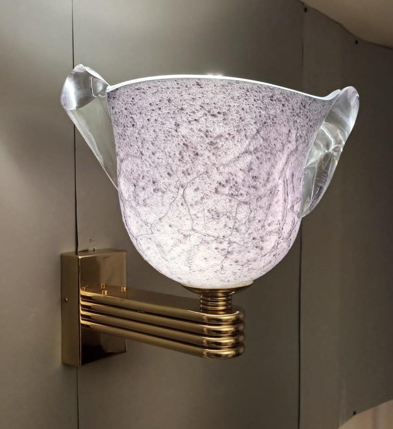 Pair of Purple Helmet Sconces, 3 Pairs Available For Sale at 1stDibs